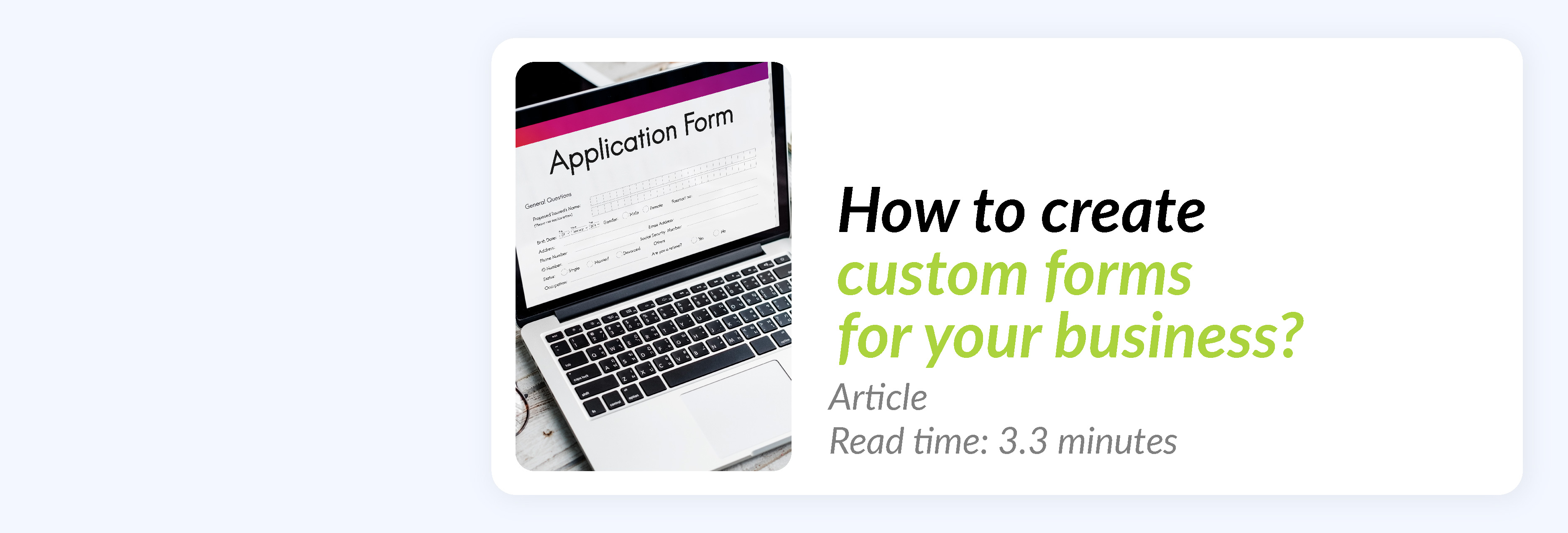 Form maker solution for enterprises: How to create custom forms for ...